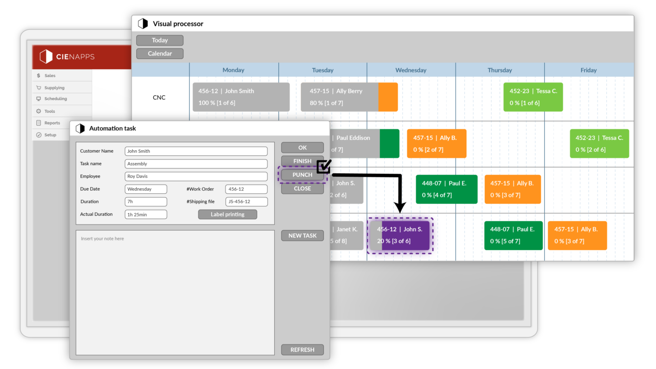 Visual Processor | Cienapps ERP for Cabinet Manufacturers